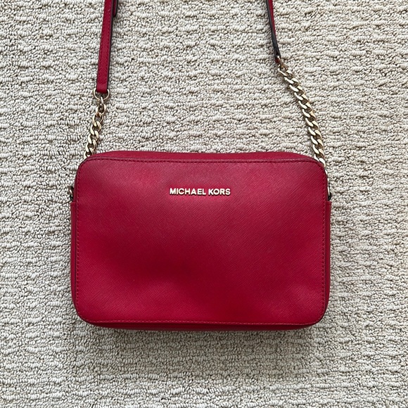 MICHAEL Michael Kors | Bags | Michael Kors Red Camera Bag | Poshmark